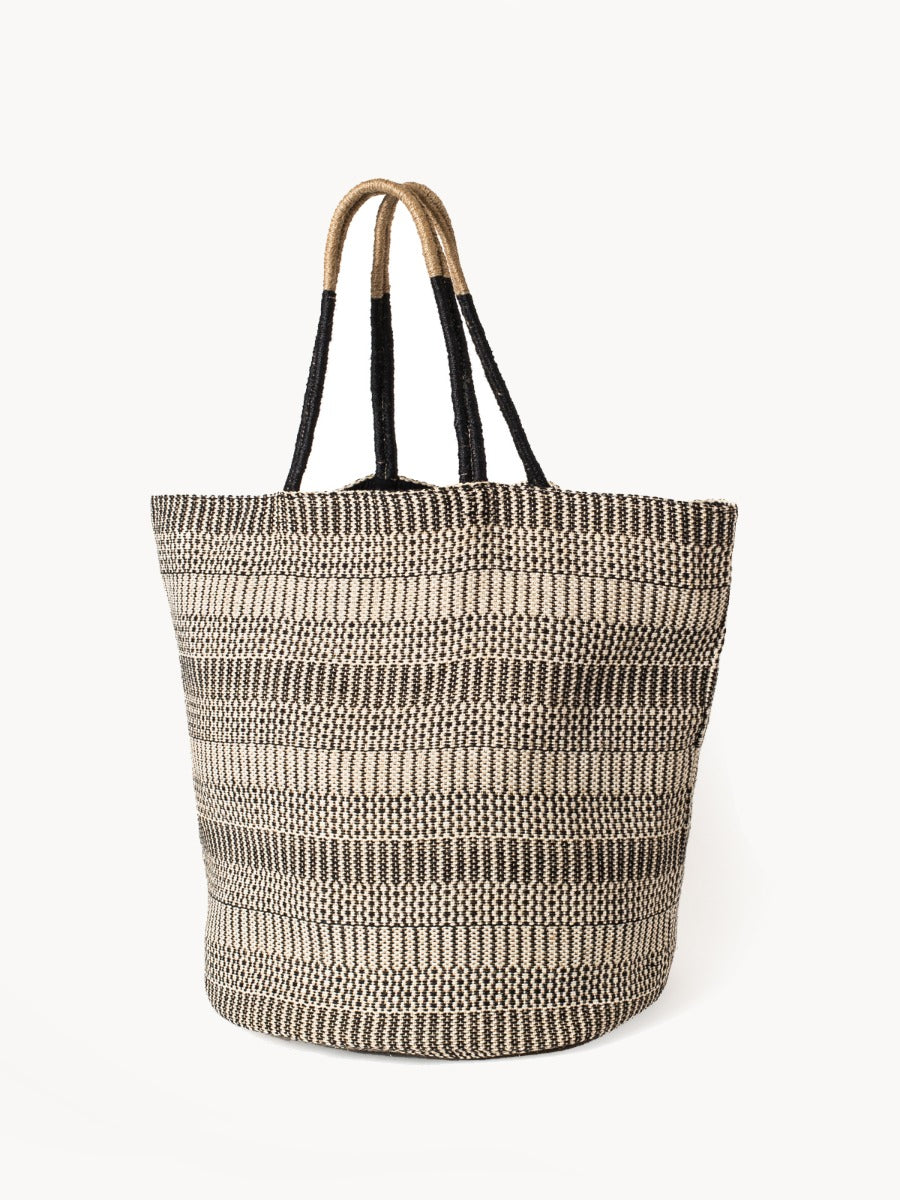 Dobi Shoulder Tote - Black – WovenGiftsAndGlow.com